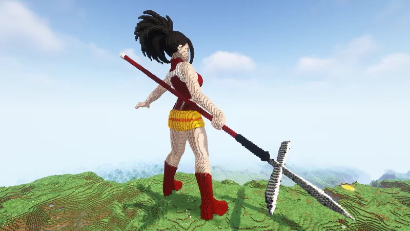 Minecraft Momo Yaoyorozu Statue Minecraft Map