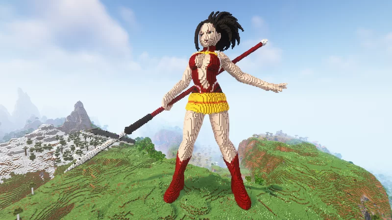 Minecraft Momo Yaoyorozu Statue Minecraft Map