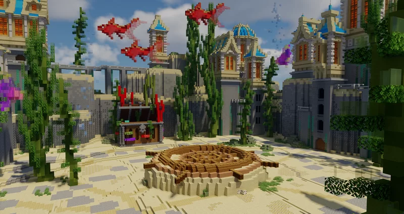 Underwater Arena - 200x200 Minecraft Map