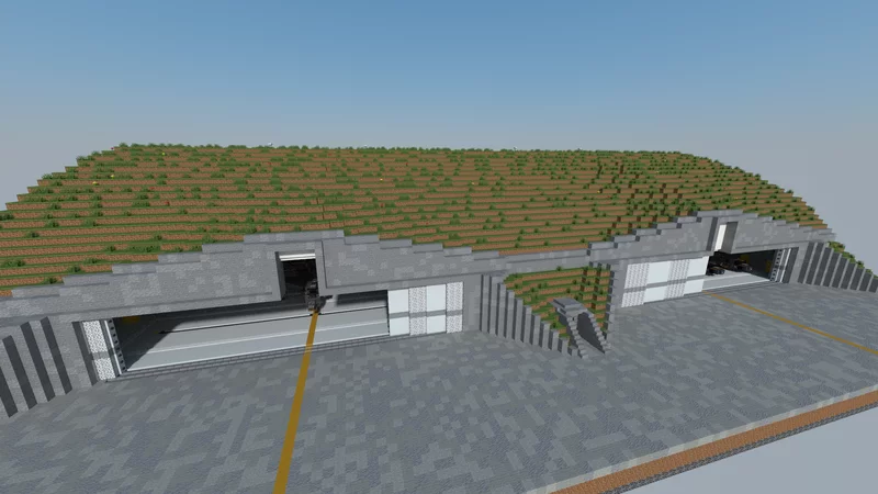 fighter jet and cargo aircraft hardened hangar - [1,5:1 scale] - full ...