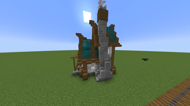 4 houses Minecraft Map