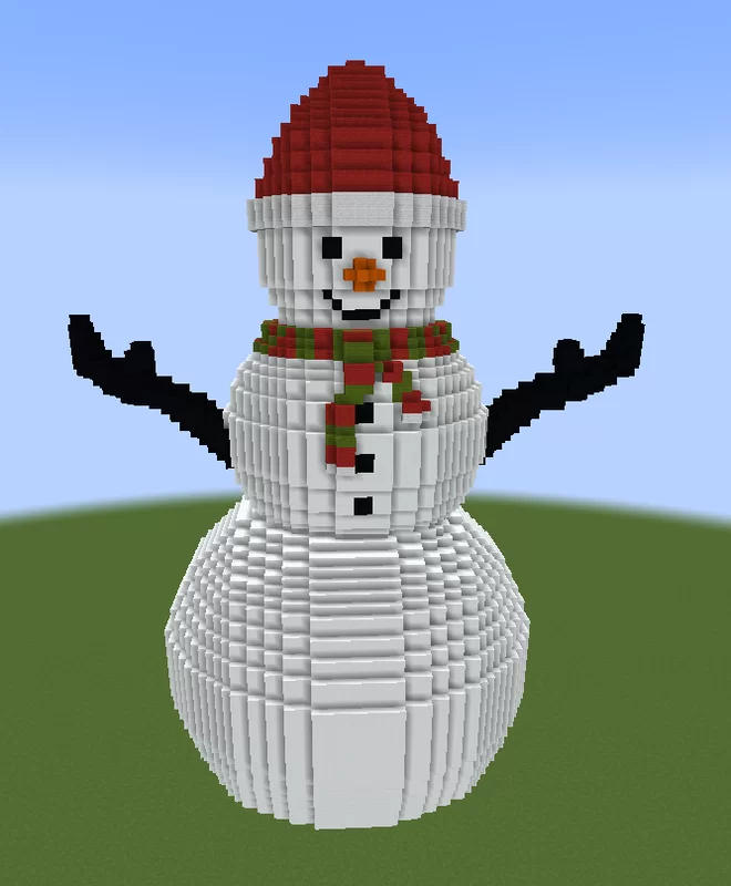 Christmas Themed Snowman Minecraft Map