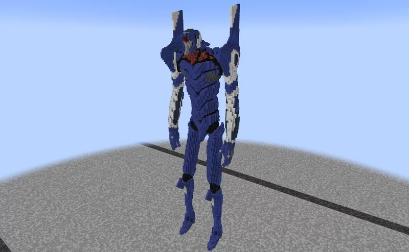 Evangelion Unit-00 refit (2:1) Minecraft Map