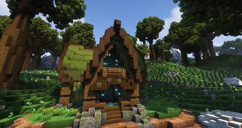 Wood Elven House Minecraft Map