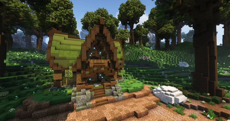 Wood Elven House Minecraft Map