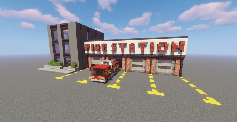 Fire station Minecraft Map