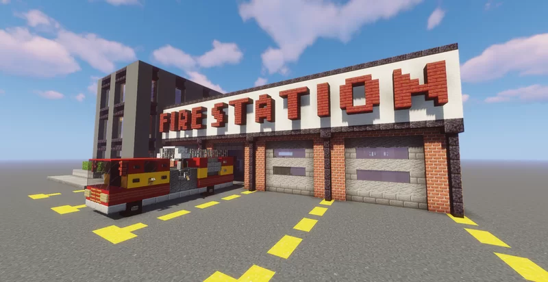 Fire station Minecraft Map