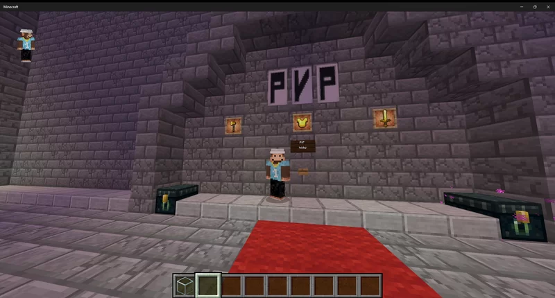 Server template for your own bedrock server ! with lobby ! +commands ...