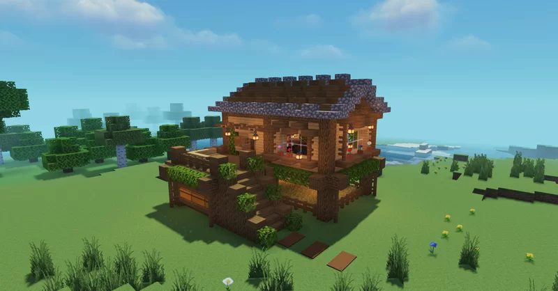 Survival Oak House Minecraft Map