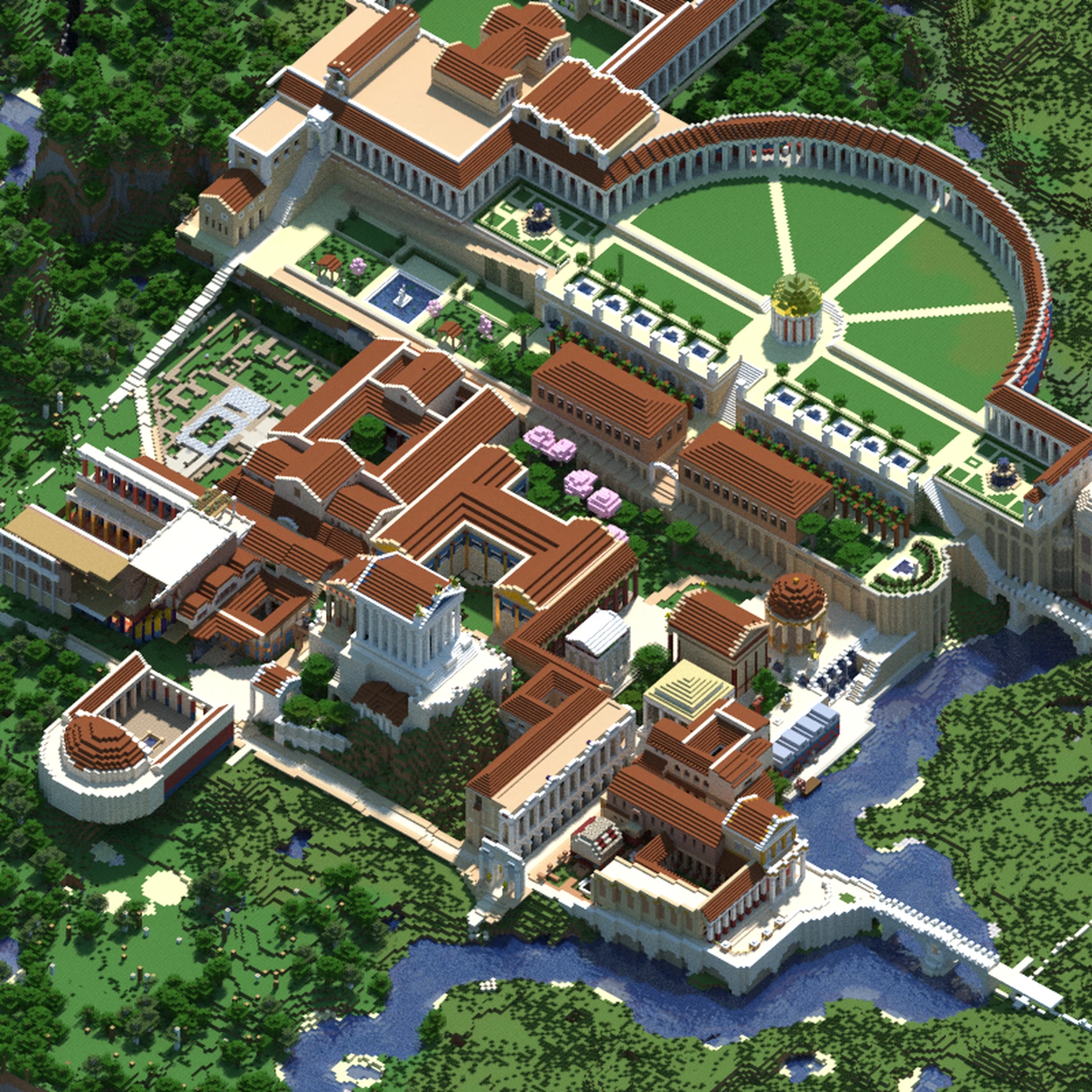 Minecraft Roman City Buildings