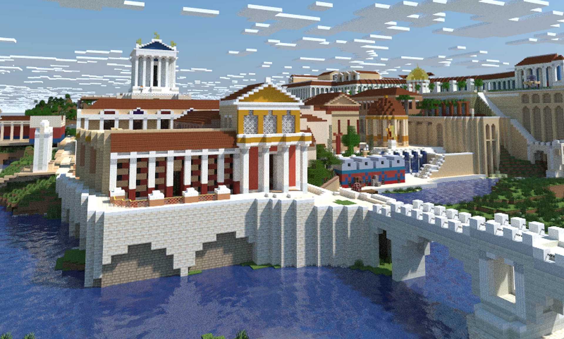 Minecraft Roman City Map Silvereye's Coliseum And Pantheon Uplift