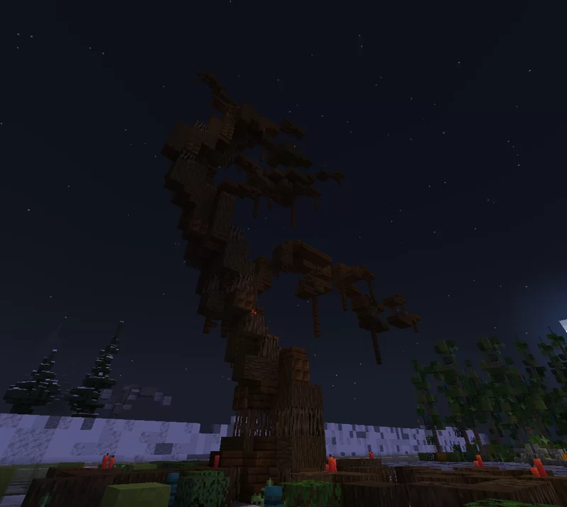 Spooky Tree for halloween Minecraft Map