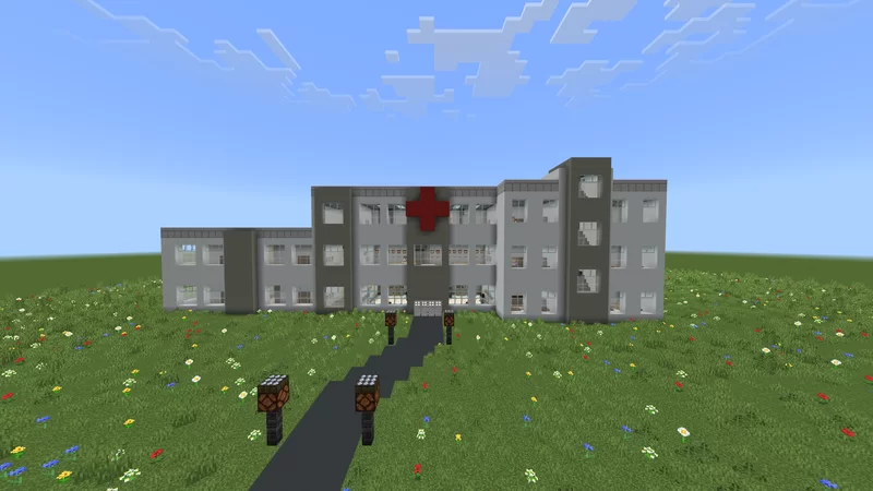 Hospital (Bedrock) (full interior) Minecraft Map