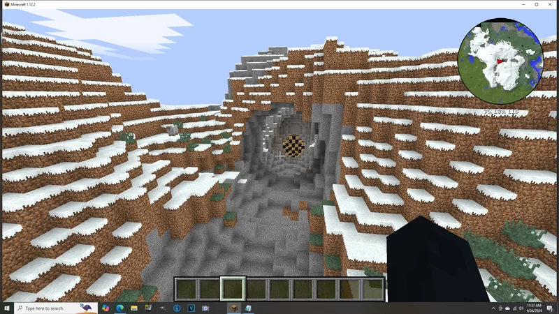 Mysterious hole in the Mountain for Java minecraft v 1.12.2 Minecraft Map