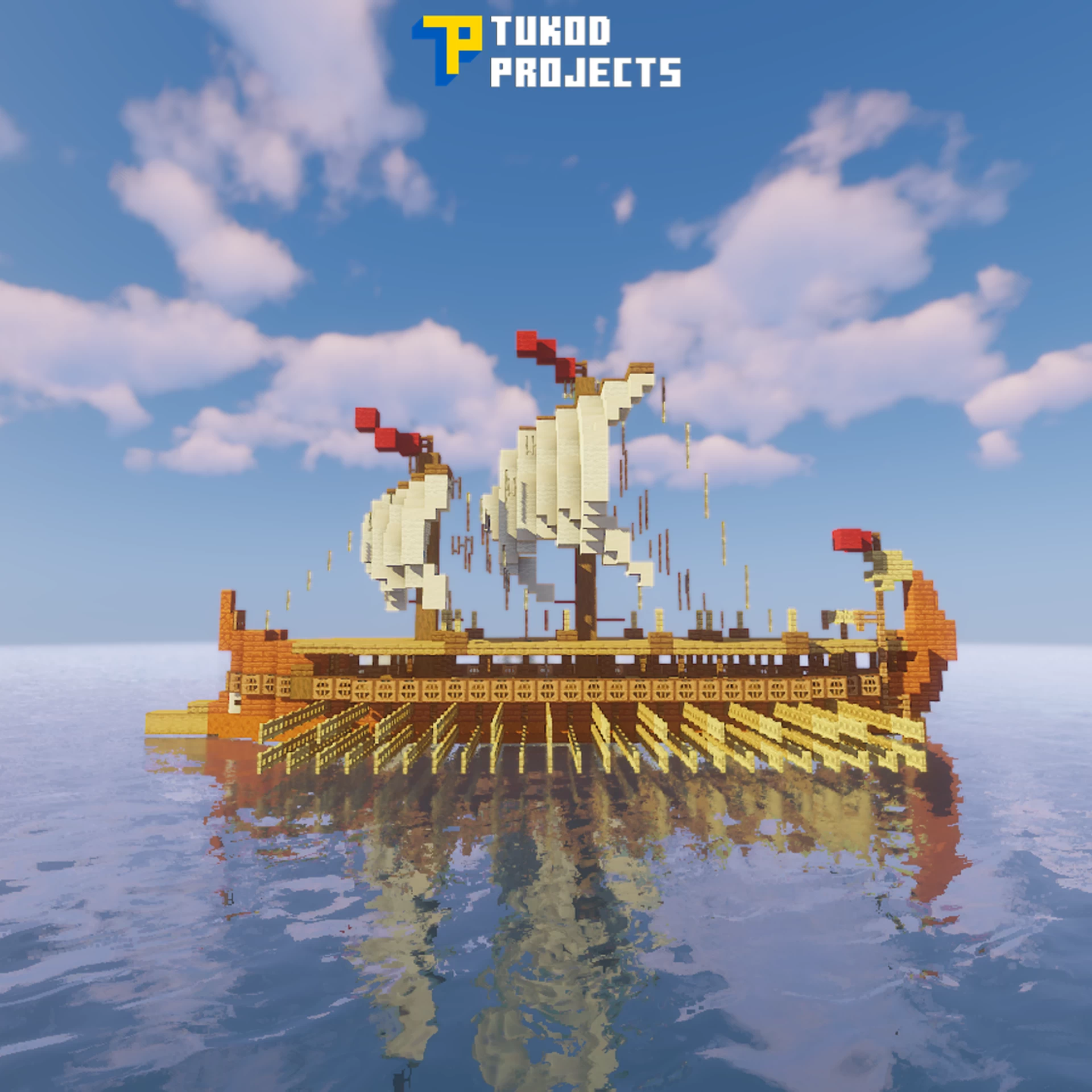 Minecraft Trirreme Grego Ancient Roman/Greek Trireme Minecraft Map