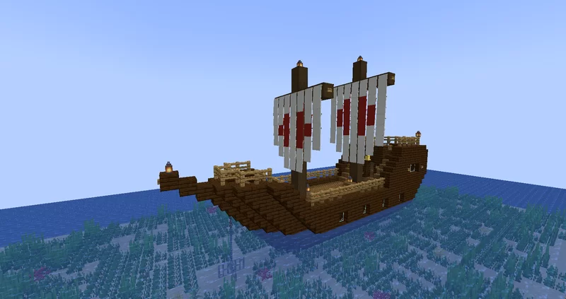 Two-masted Sailboat Minecraft Map