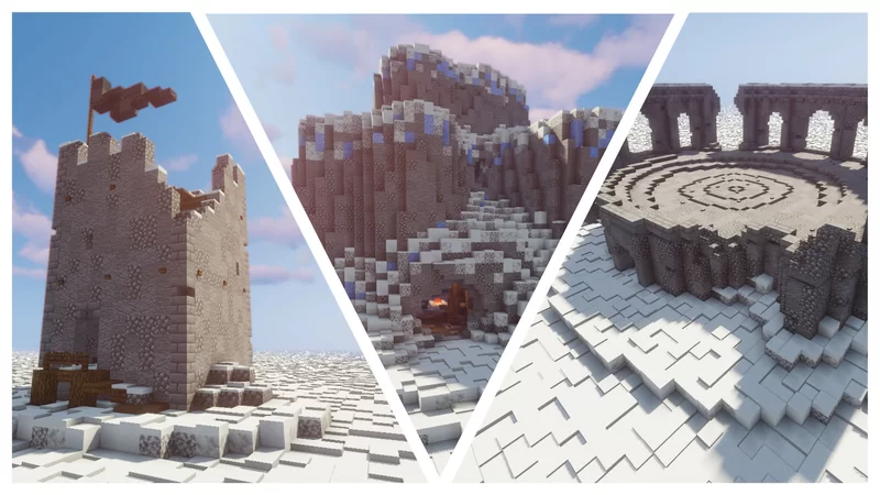 Snowy Structure Bundle Minecraft Map
