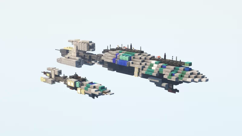 Recusant-class light destroyer 1:50 Minecraft Map