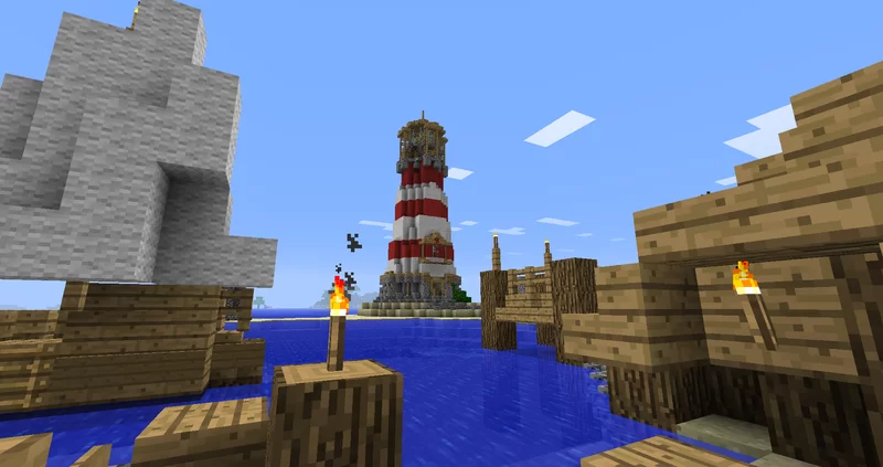 Minecraft BETA: TOWN OF AGON SHORE Minecraft Map