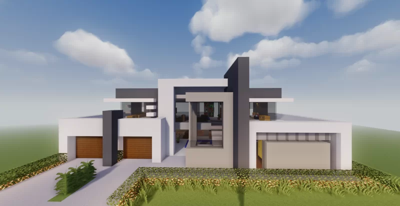 Modern House 80 (Map + Schem) Minecraft Map