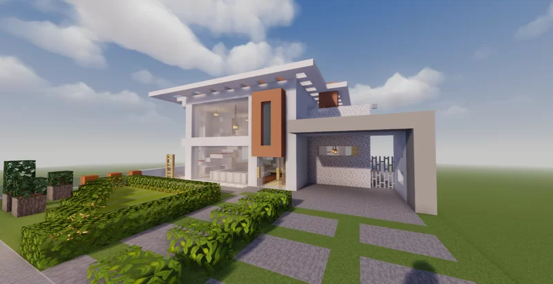 Modern House 81 (Map + Schem) Minecraft Map