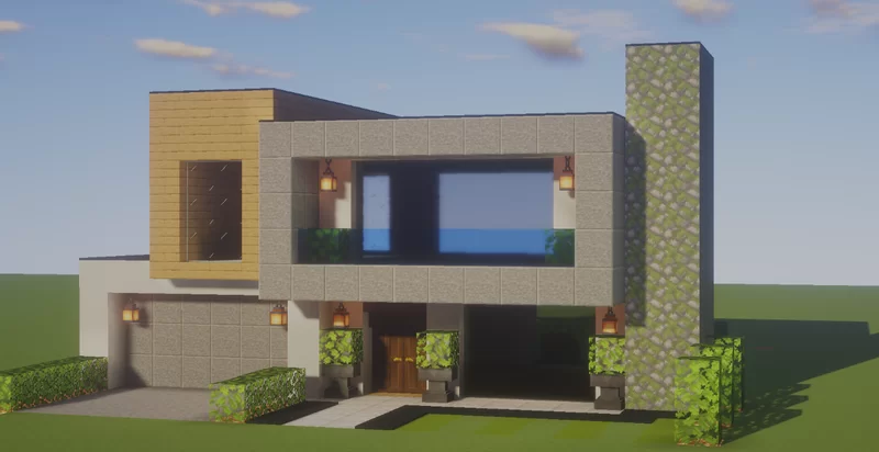 Modern House 140 (Map + Schem) Minecraft Map
