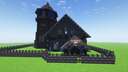 gothic style tower house Minecraft Map