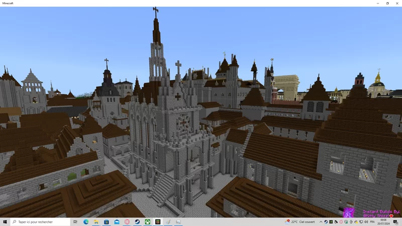 La Sainte-Chapelle, dite aussi Sainte-Chapelle du Palais Minecraft Map