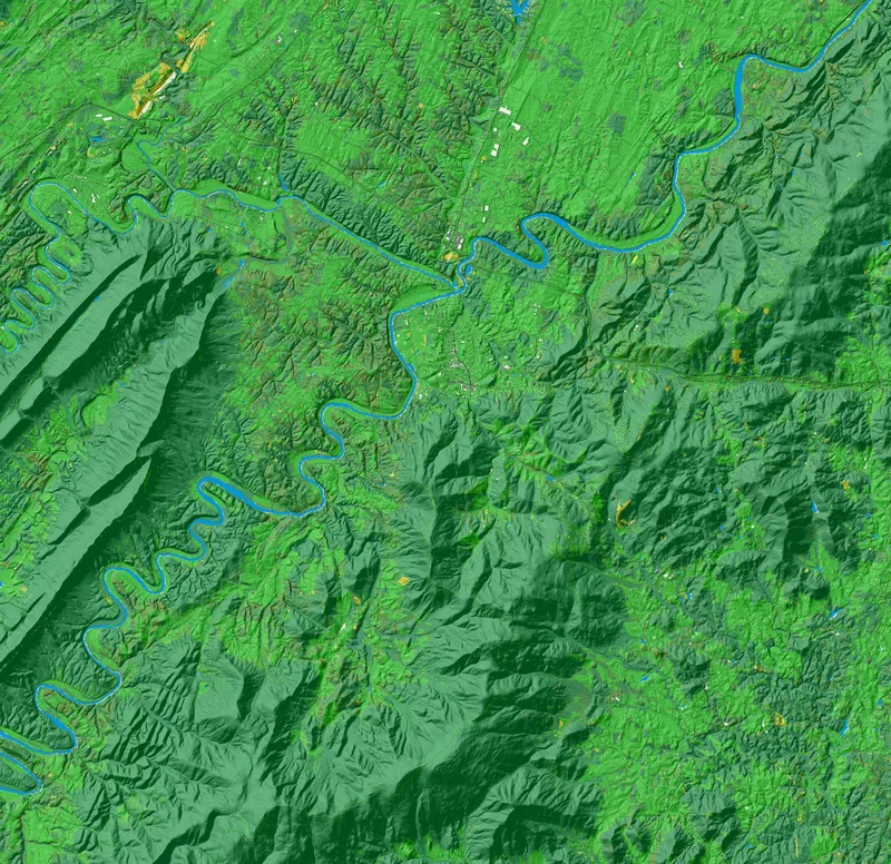 Real World Cities - Warren County, VA, USA - 1:1 scale - 34k Minecraft Map