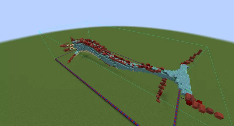 Reaper Leviathan 2:1 Scale; Subnautica Minecraft Map