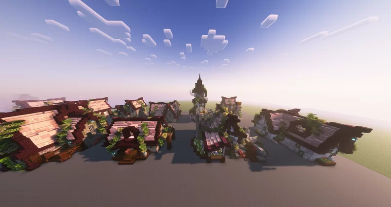 Fantasy Village Pack (14 houses and others structures) Minecraft Map