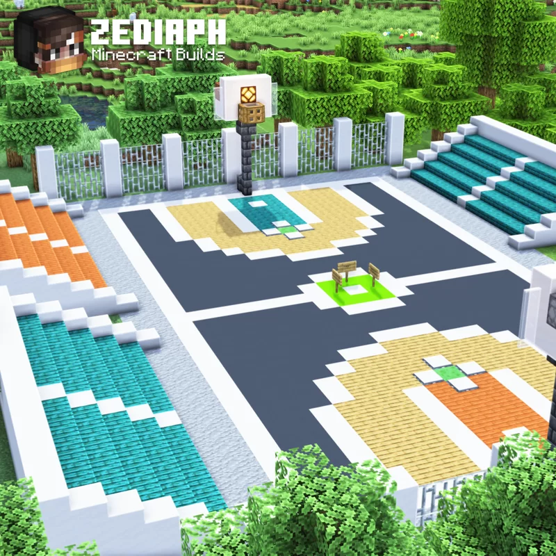 Basketball Court Minecraft Map