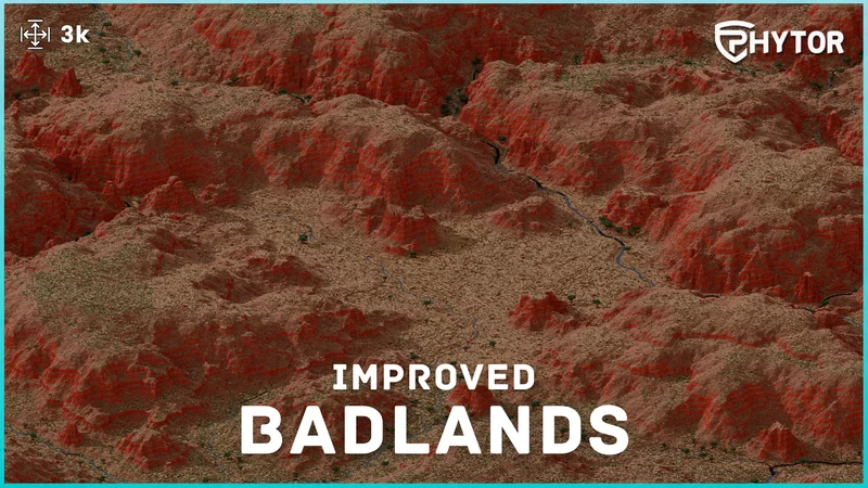 Badlands Map [3k x 3k Survival Map] [Improved Biomes Series] Minecraft Map