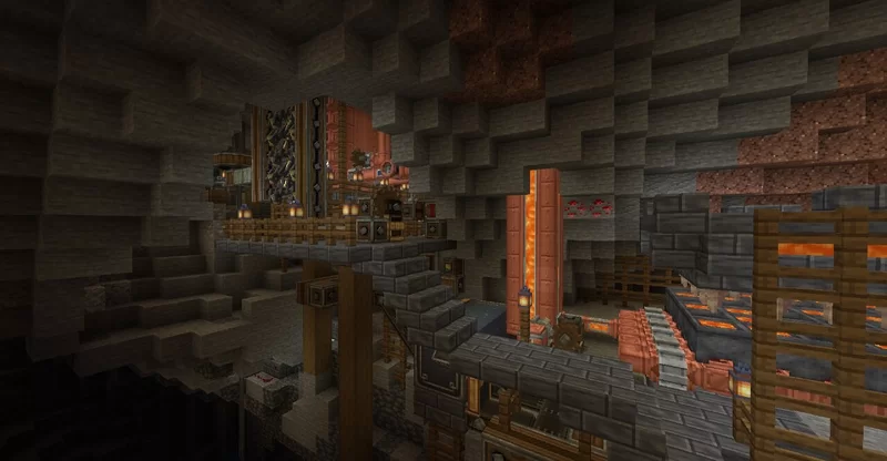 Средневековый бункер-убежище HAVEL 2 Minecraft Map