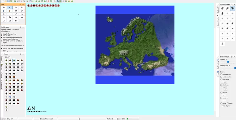 Europe Map Minecraft Map