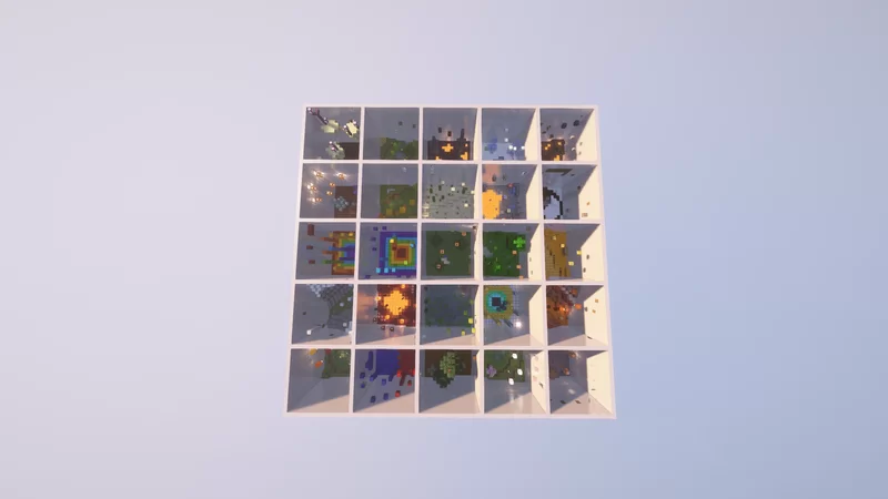 25 Parkour Levels v2 Minecraft Map