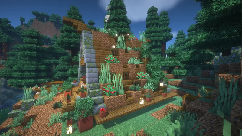 Spruce Cabin House Minecraft Map
