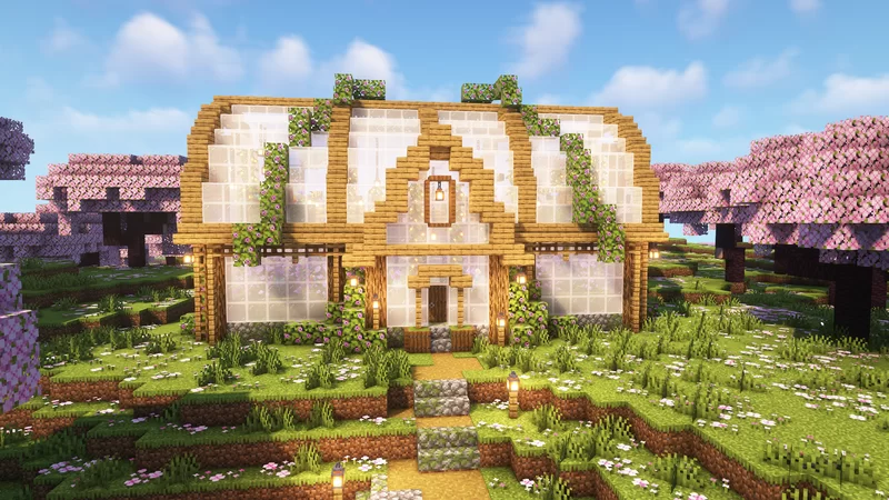 Cottagecore Overgrown Greenhouse🌱 | Free Schematic Download ...