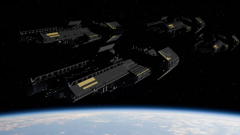 Hell Divers Two Super Destroyer (new accurate full interior) Minecraft Map