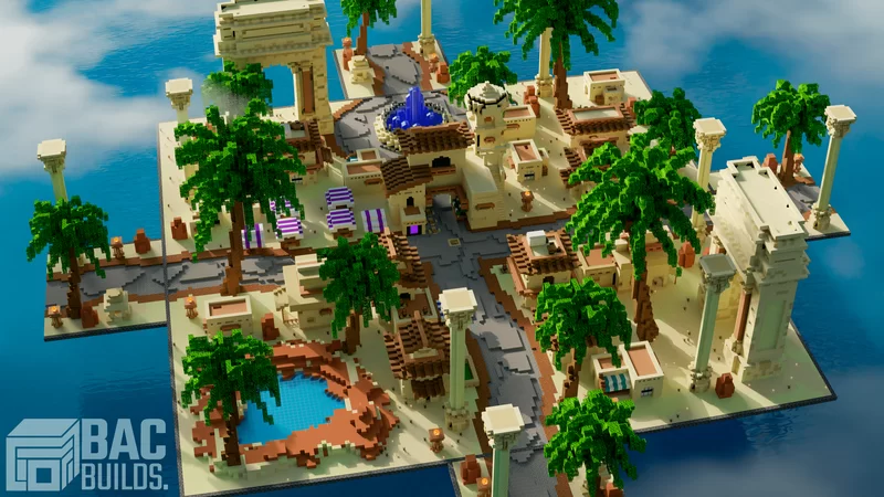 HCF Spawn Deserted Theme Minecraft Map