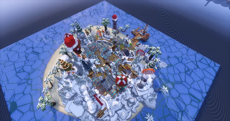 Christmas Medieval Spawn - 250x250 Minecraft Map