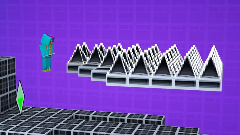 3D Geometry Dash Level Editor [1.21.4] Minecraft Map