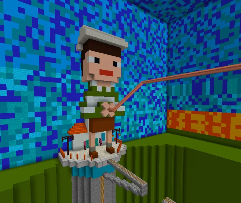 SQUID GAME JUMP ROPE S3 - functioning rope Minecraft Map