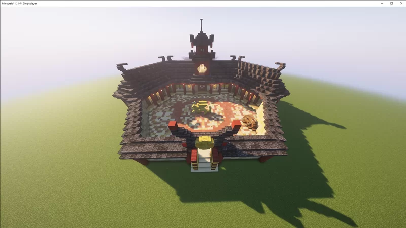 Ninjago Monastery of Spinjitzu Schematic Minecraft Map