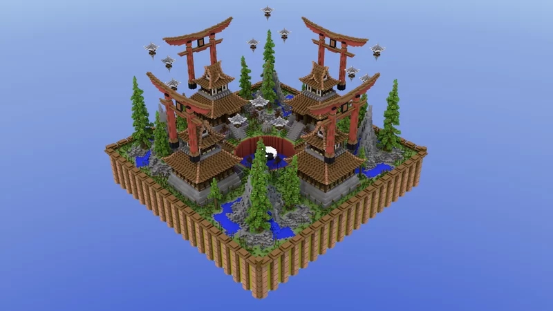 [Minigame] Oriental Courtyard Sumo | 1.8+ Minecraft Map
