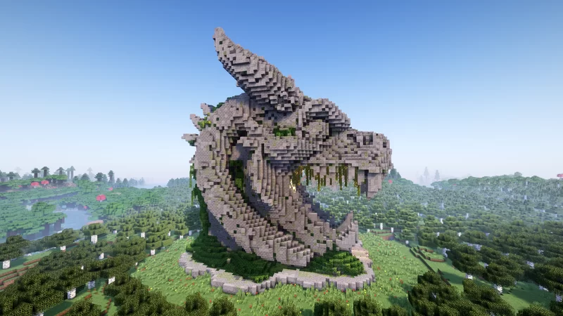 Minecraft Dragon Head Nether Portal Statue V18 Minecraft Map