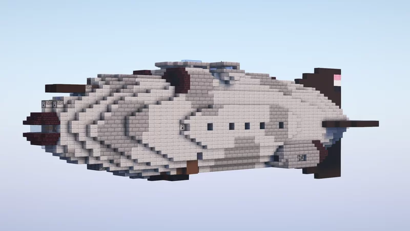 Imperial Navy Destroyer Refit 3.5 | movecraft compatible Minecraft Map