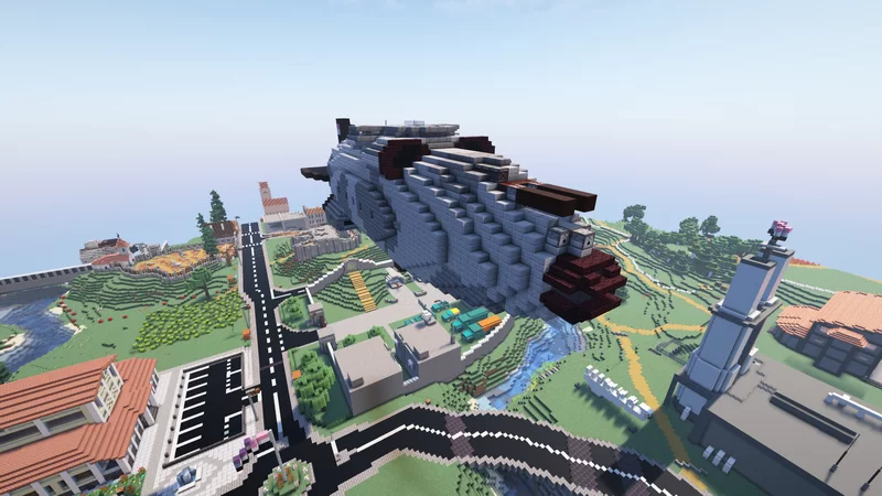 Imperial Navy Destroyer Refit 3.5 | movecraft compatible Minecraft Map