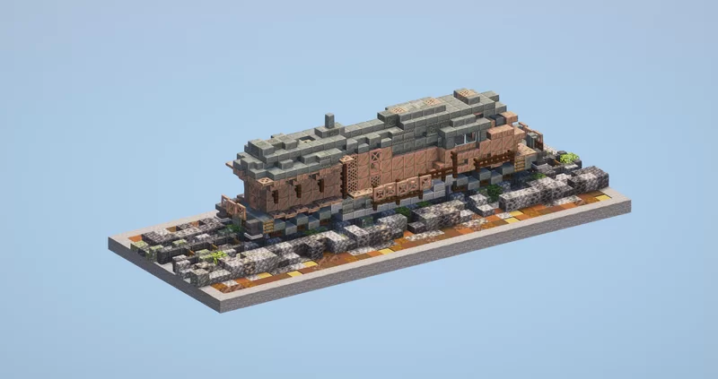 Ruined train Minecraft Map