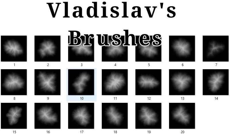 Vladislav`s Brushes | 20 Brushes pack for Worldpainter Minecraft Map
